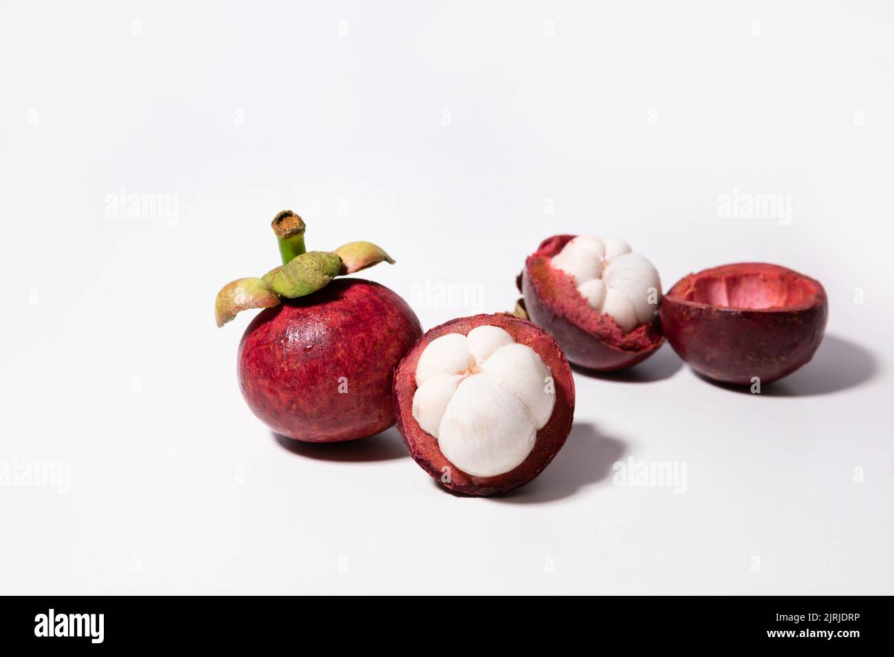 Tropical Fruits mangosteen Stock Photo - Alamy