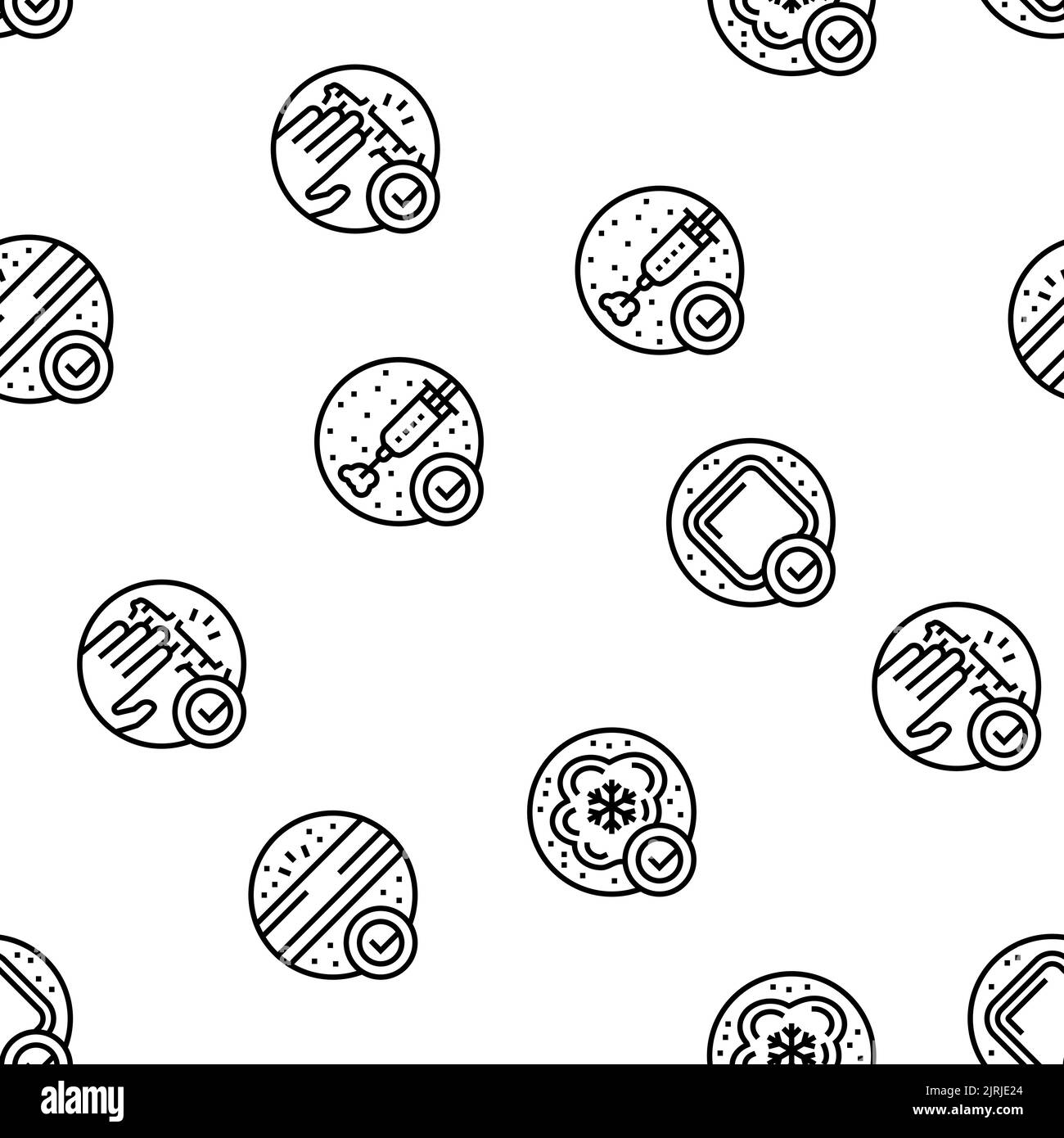 Mole Skin Problem And Disease vector seamless pattern Stock Vector ...