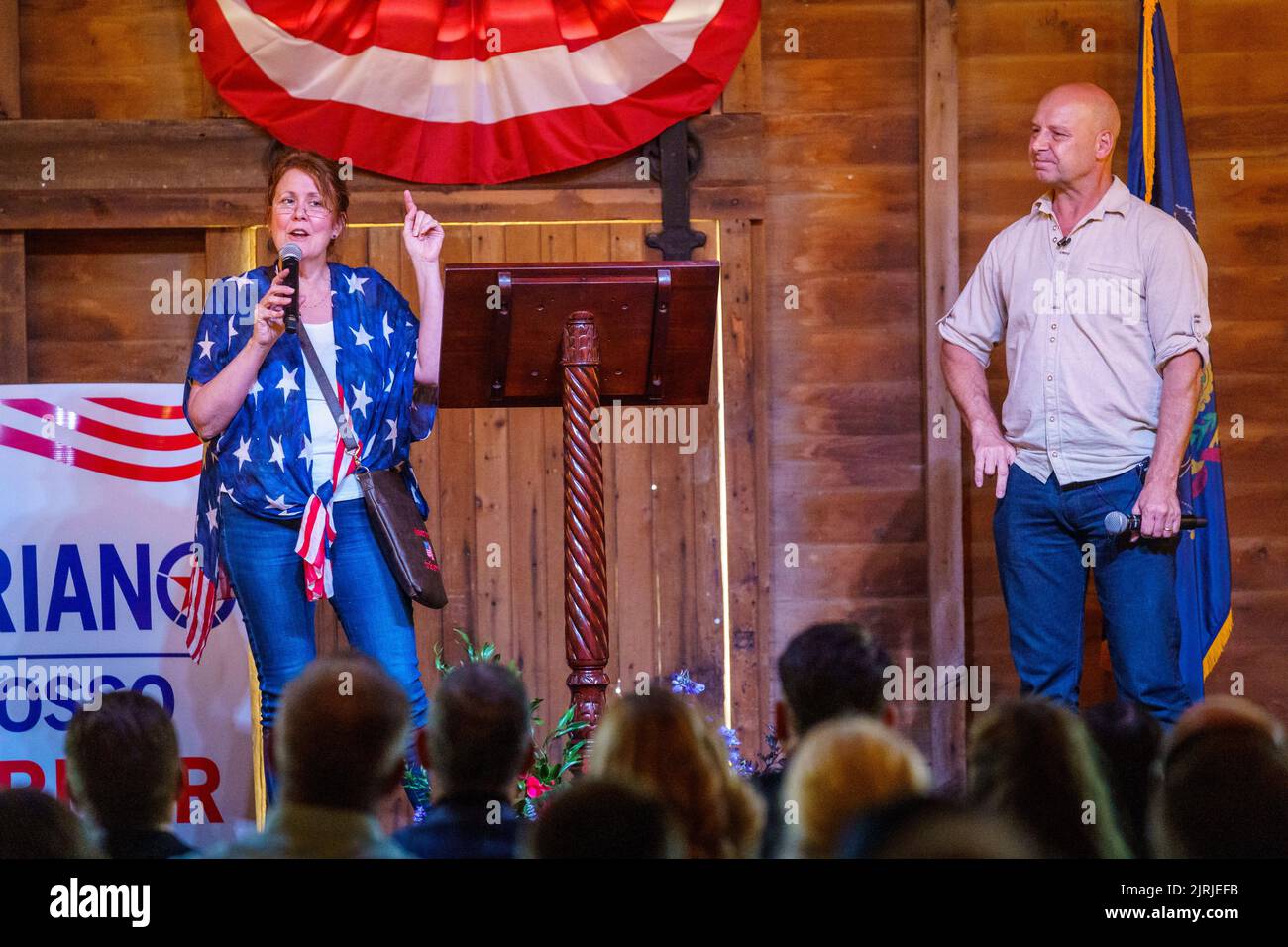 Elizabethtown, PA, USA - August 24, 2022: State Senator Doug Mastriano ...