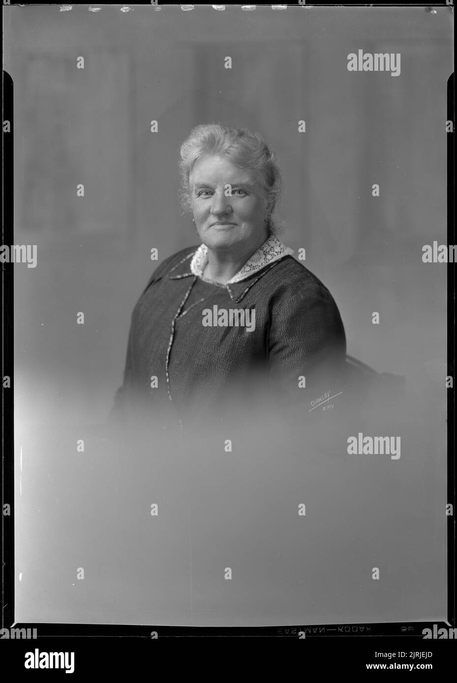 Studio Portrait of Mrs Brooker, circa 1928, by William Oakley. F B ...