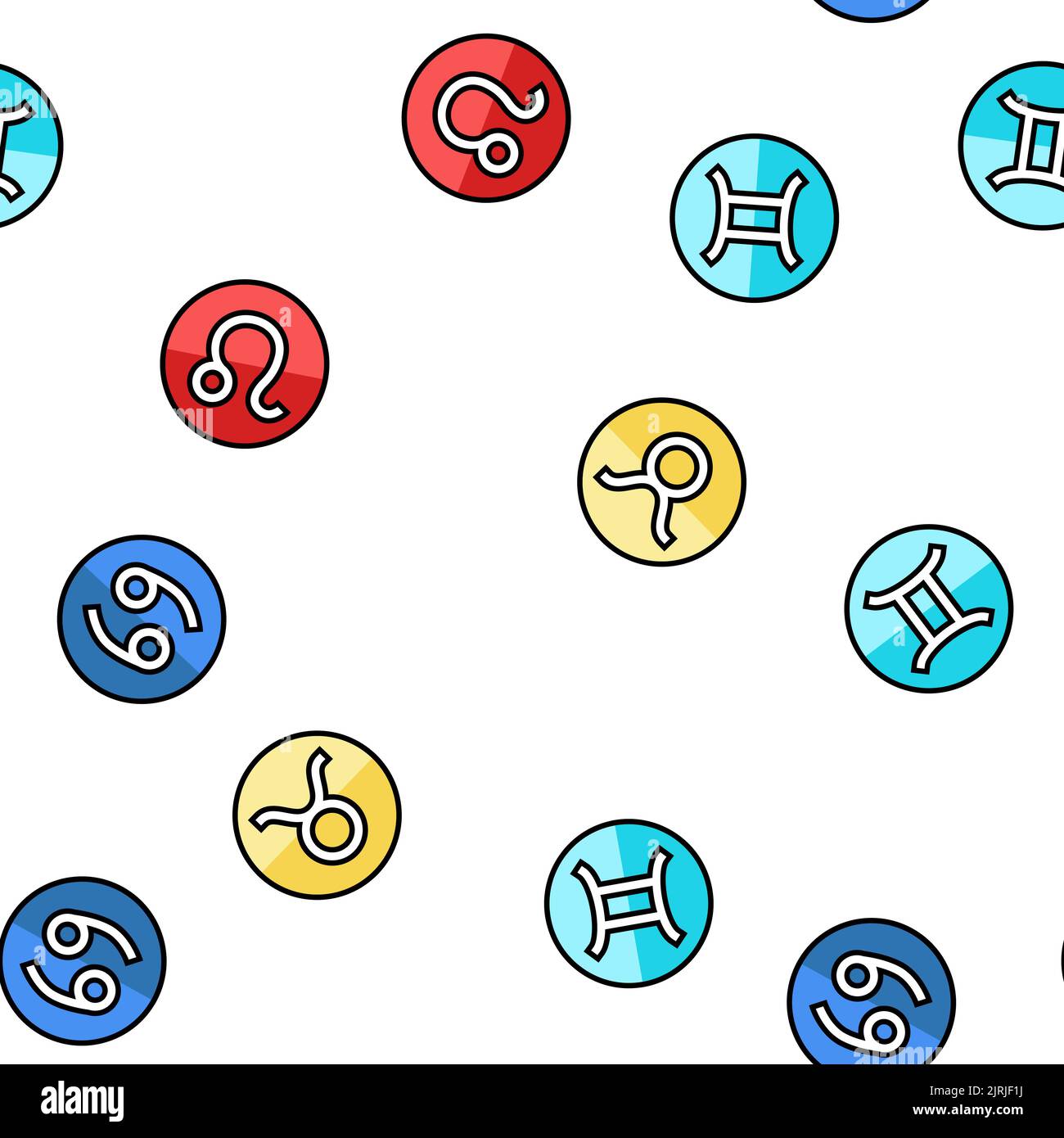 Zodiac Astrological Sign Animal vector seamless pattern Stock Vector ...
