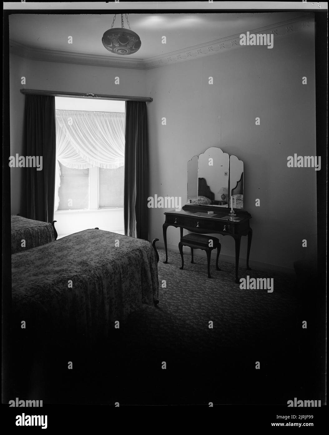 Ulrich family home near Maori Bank, 1940s, New Zealand, by J.W. Chapman ...