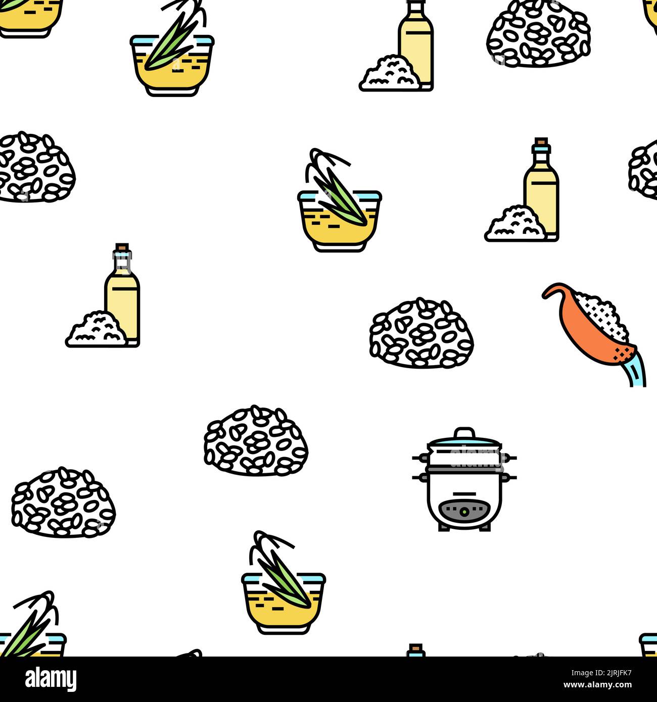 Dish of brown basmati rice Stock Vector Images - Alamy