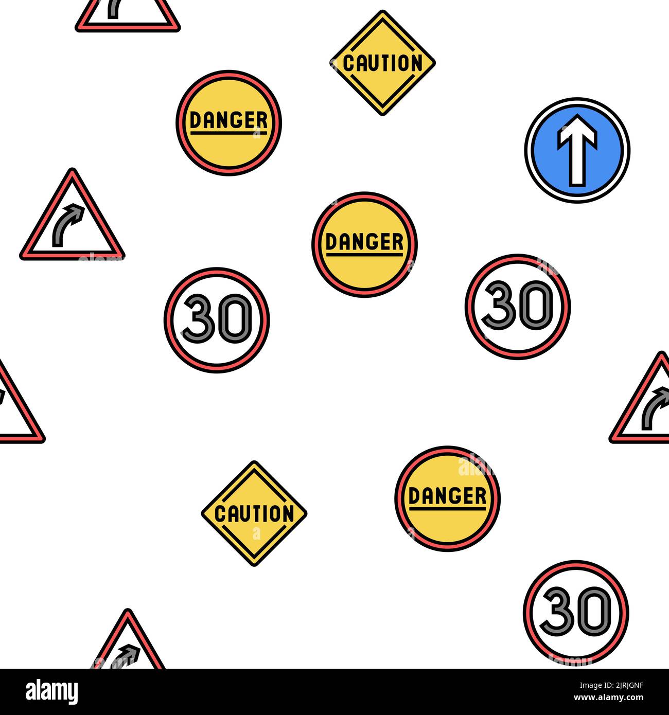 Truck road safety line icons hi-res stock photography and images - Alamy