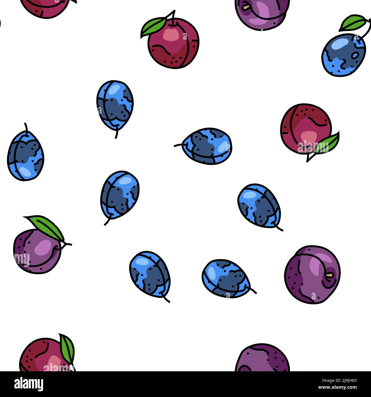 Mirabelle plum tree Stock Vector Images - Alamy