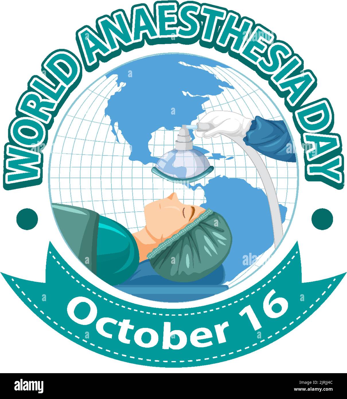 World Anaesthesia Day Logo Concept illustration Stock Vector Image ...