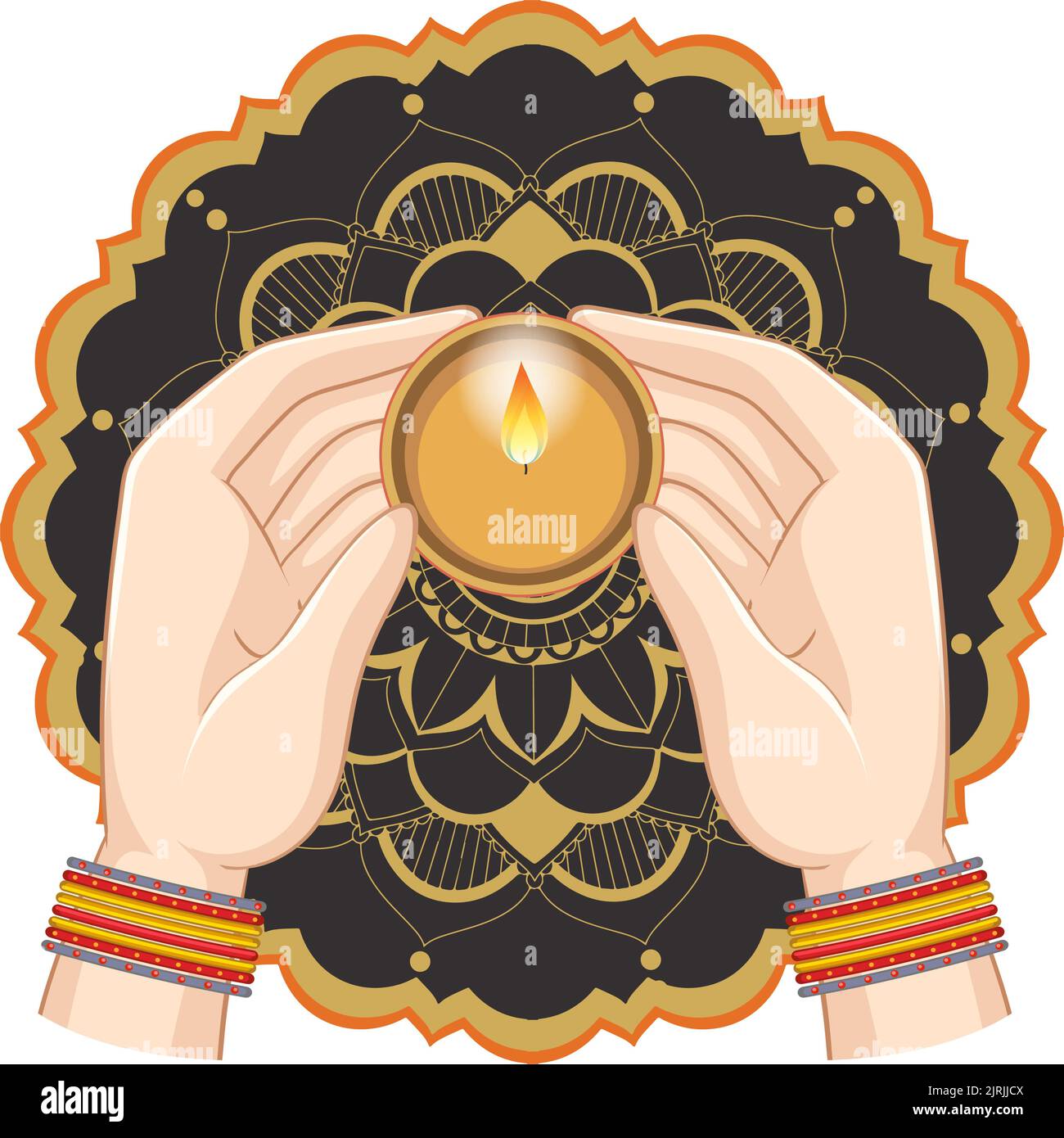 Diwali diya concept vector illustration Stock Vector Image & Art - Alamy