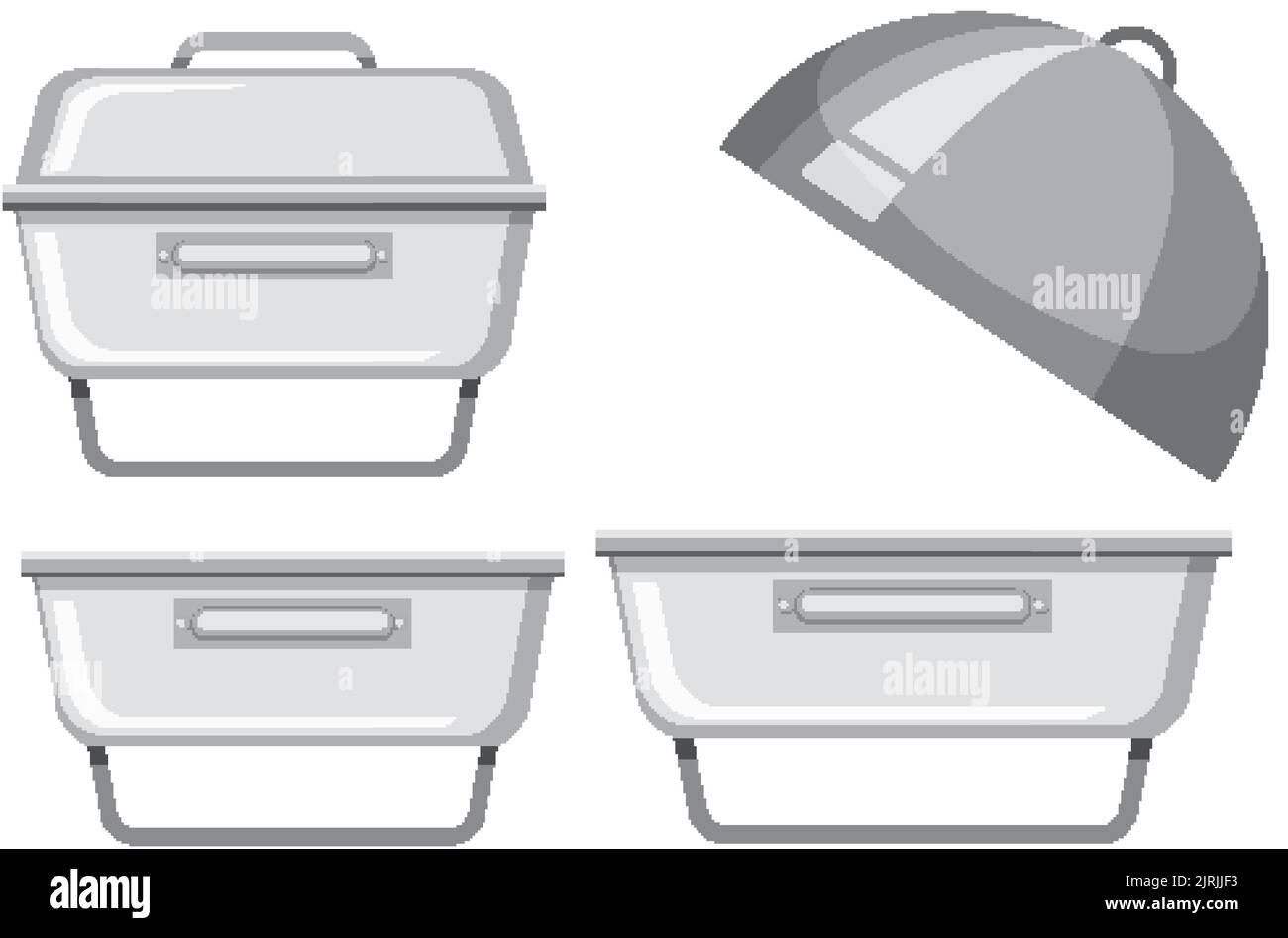 Set of buffet catering objects illustration Stock Vector Image & Art ...