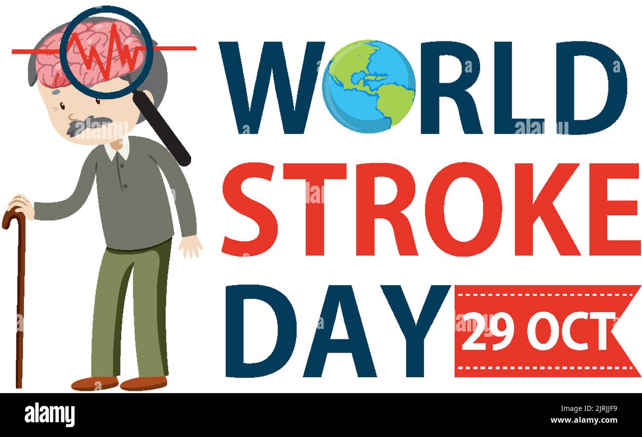 World Stroke Day Banner Design illustration Stock Vector Image & Art ...
