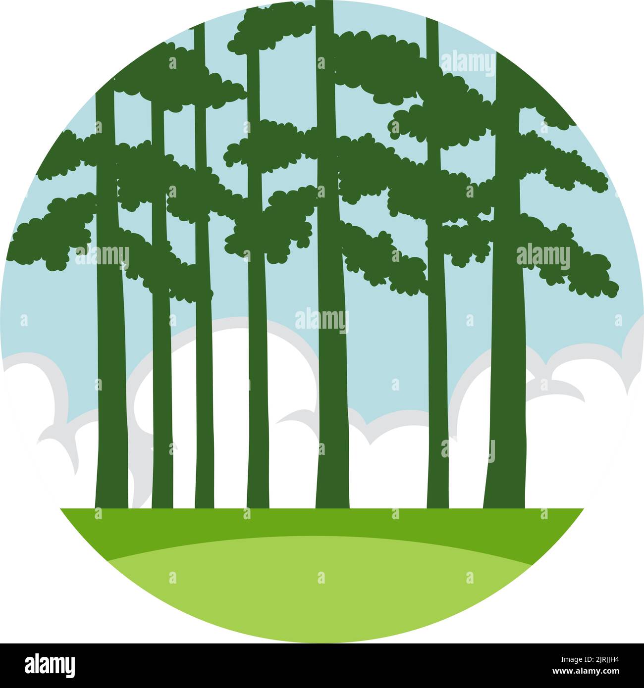 Figures trees Stock Vector Images - Alamy