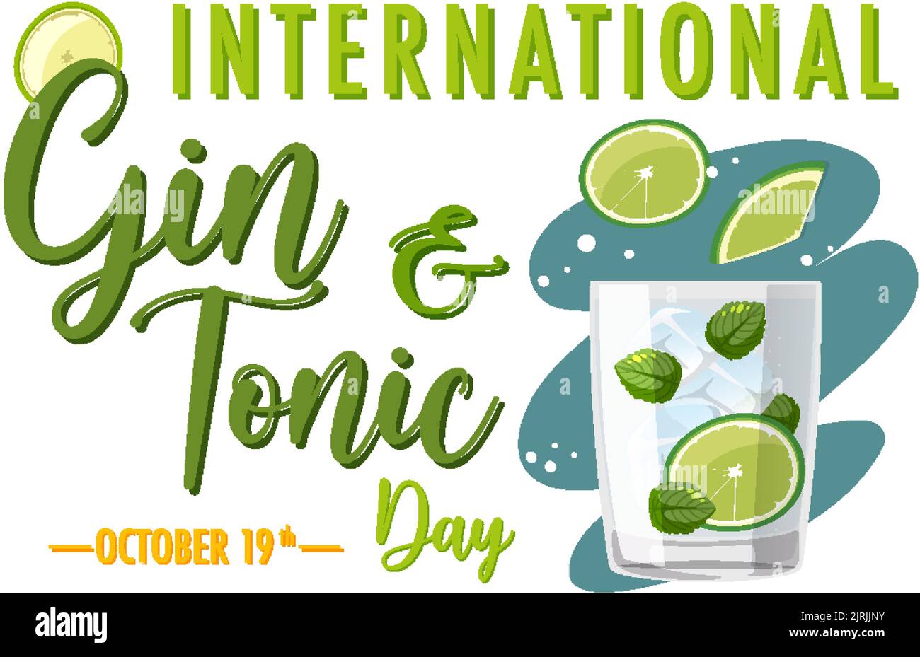 Gin tonic cartoon Cut Out Stock Images & Pictures - Alamy