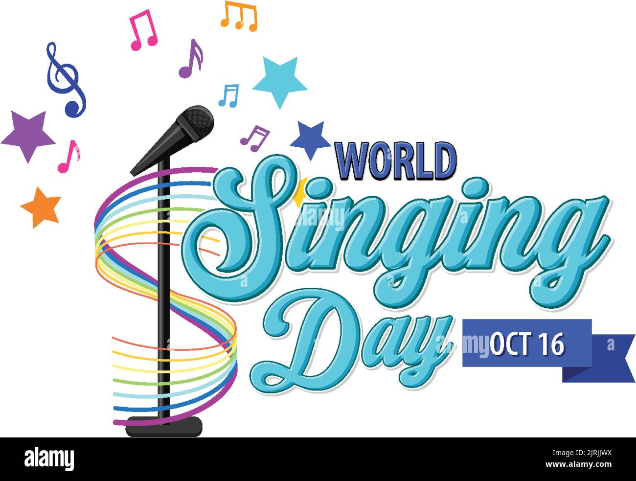 World Singing Day Banner illustration Stock Vector Image & Art - Alamy