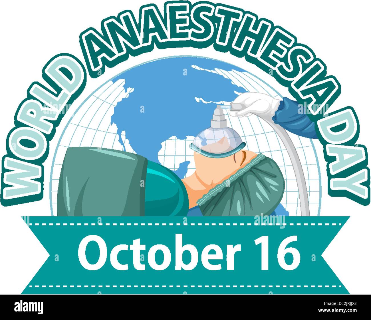 World Anaesthesia Day Logo Concept illustration Stock Vector Image ...
