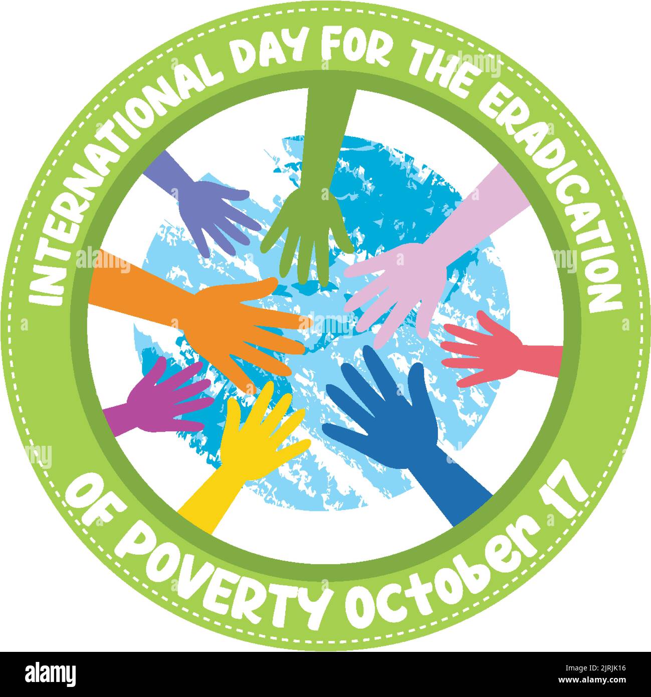 International day for the eradication of poverty illustration Stock ...