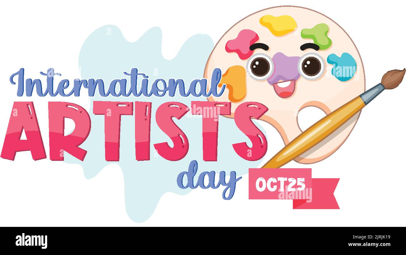 International Artists Day Banner Design illustration Stock Vector Image ...