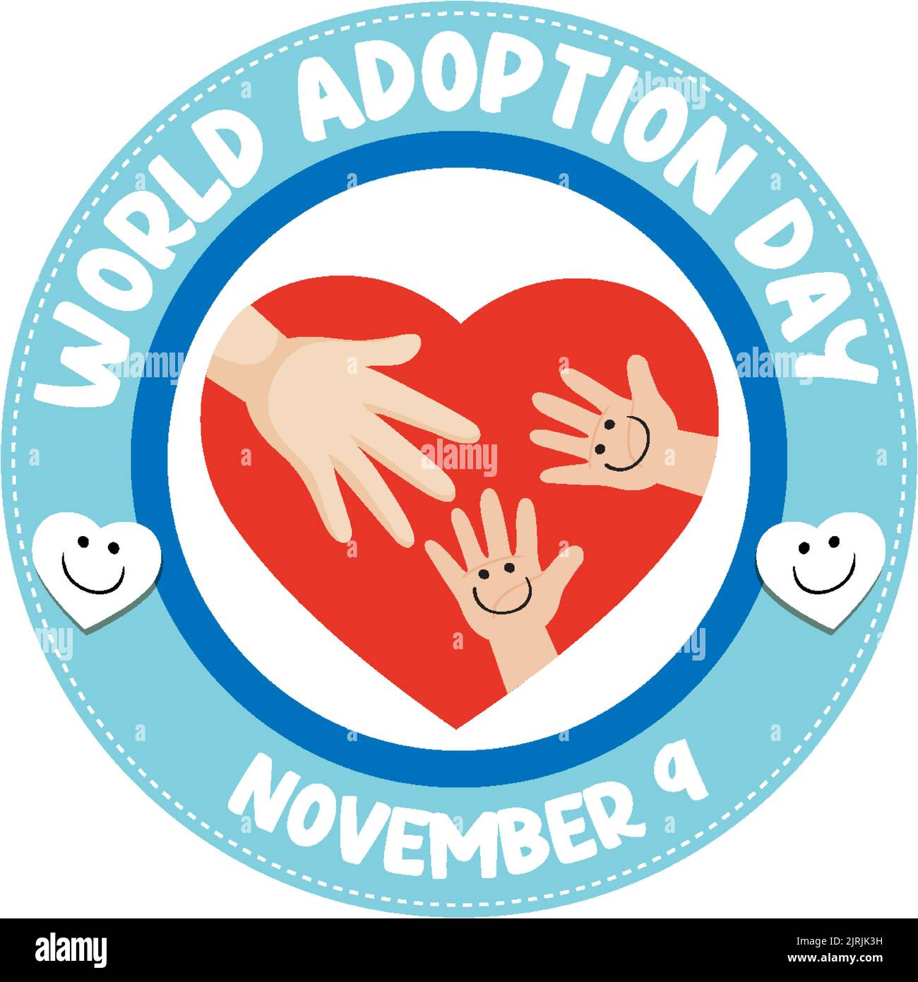 World Adoption Day Logo Design illustration Stock Vector Image & Art ...