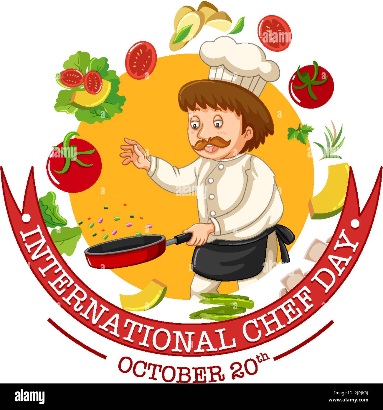 International Chef Day Poster Design illustration Stock Vector Image ...