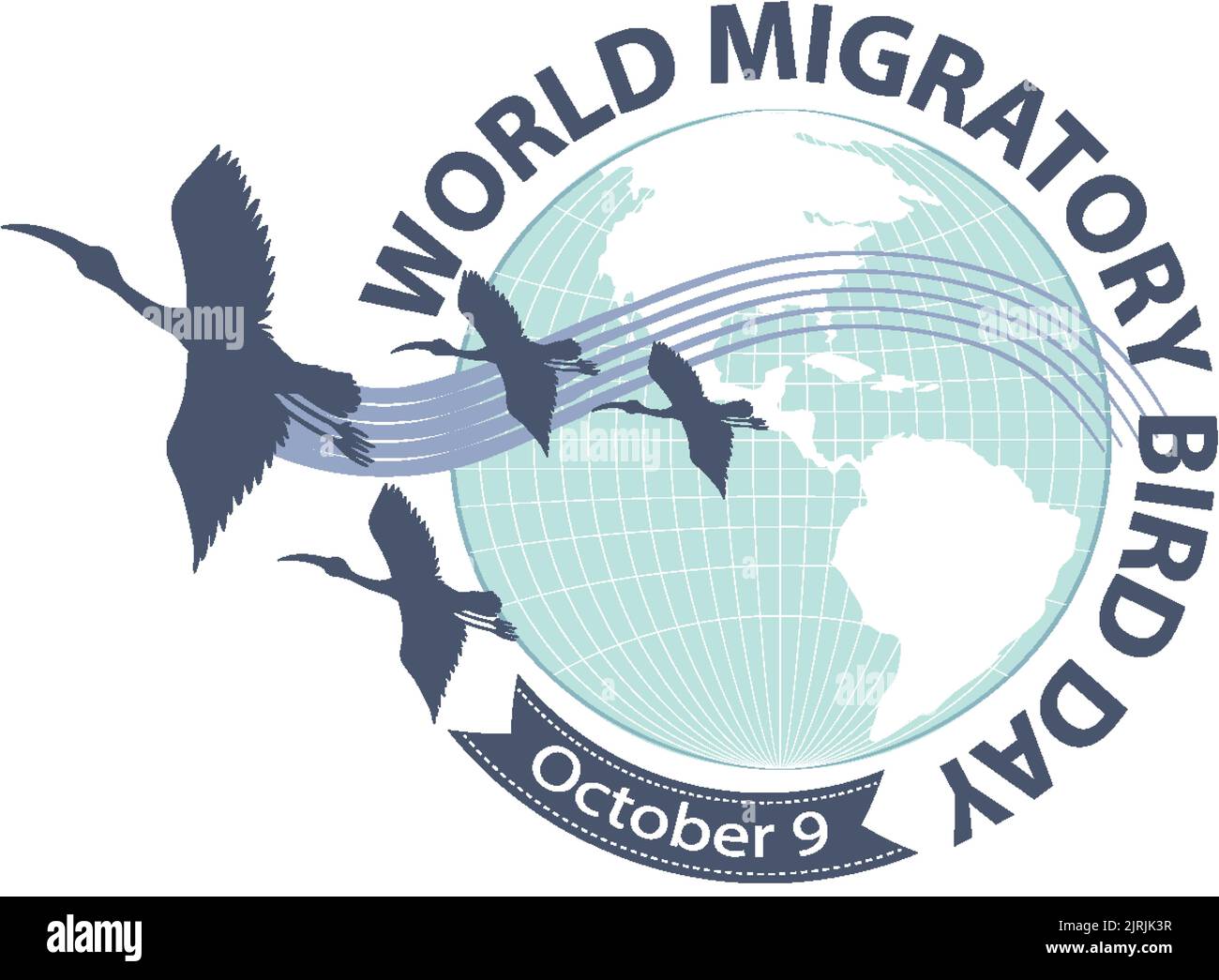 World Migratory Bird Day Banner Concept illustration Stock Vector Image ...