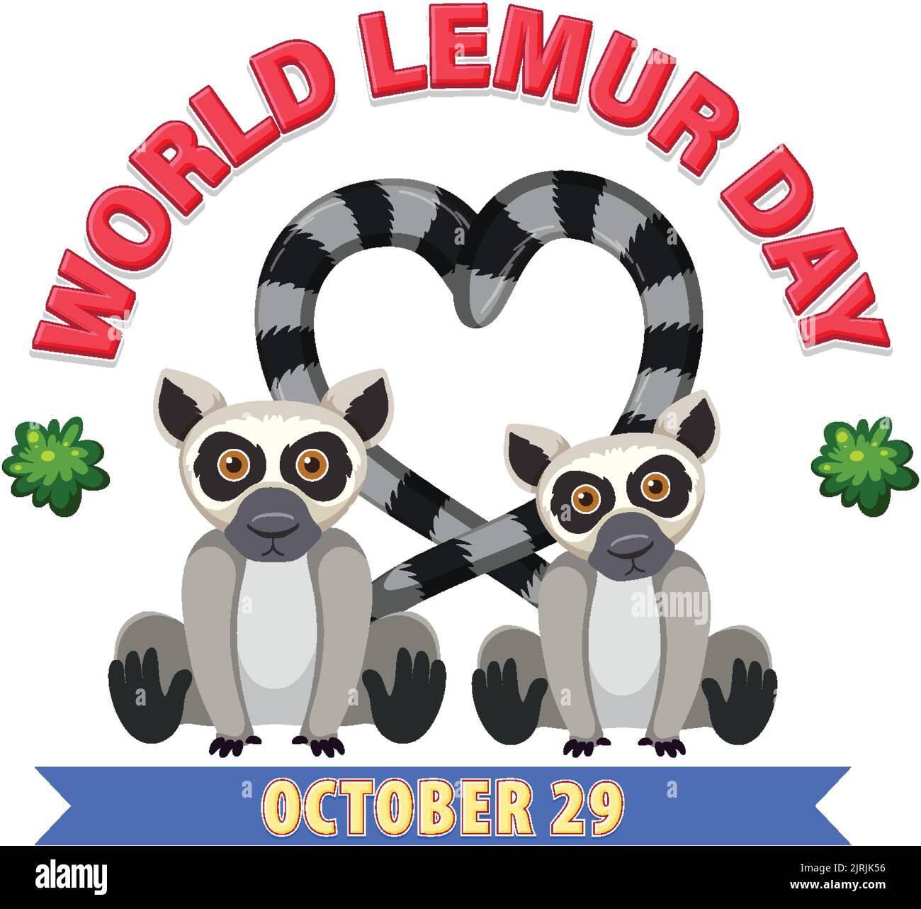 World Lemur Day Poster Design illustration Stock Vector Image & Art - Alamy