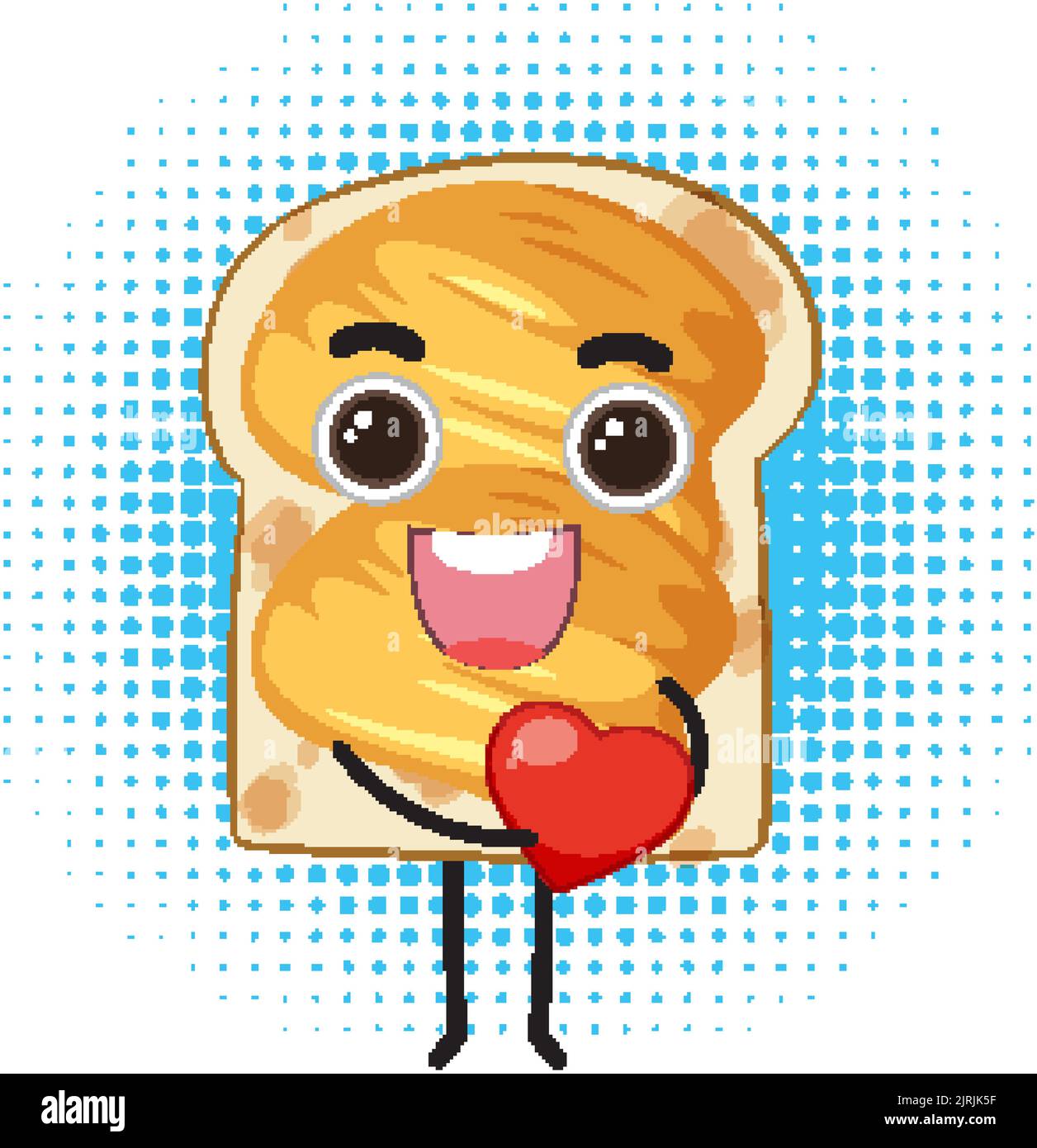 Cartoon character of bread illustration Stock Vector Image & Art - Alamy