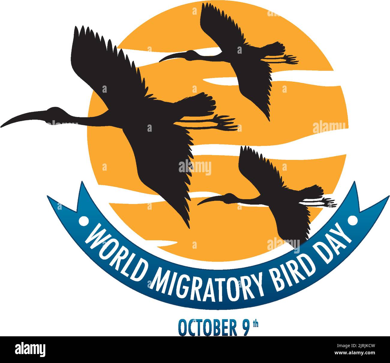 World Migratory Bird Day Banner Template illustration Stock Vector ...