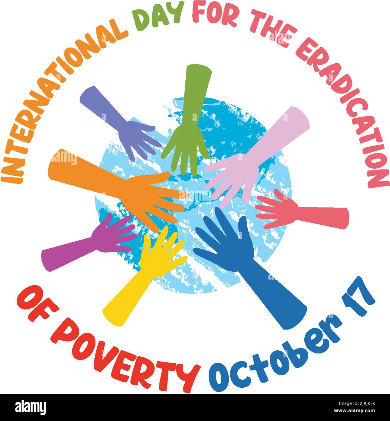 International Day For The Eradication Of Poverty Illustration Stock