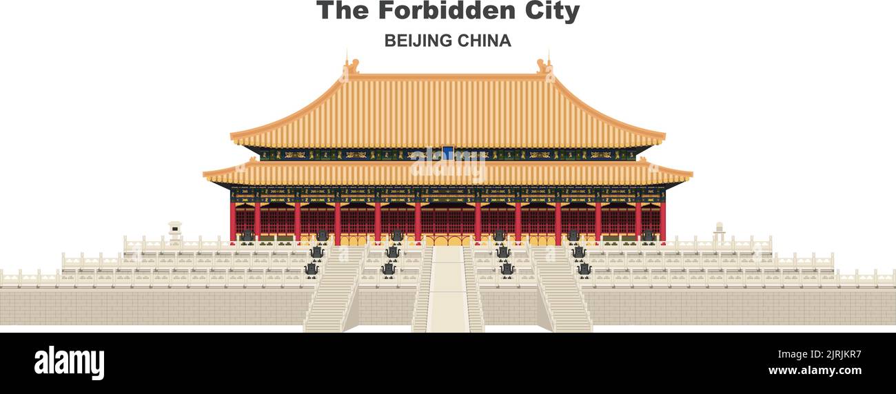 Layered editable vector illustration of ancient royal palace in the ...