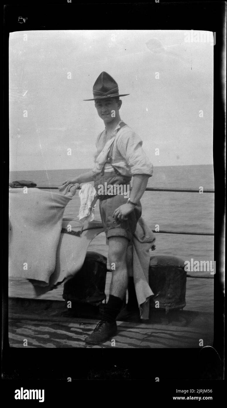 [New Zealand soldier], circa 1917, by Len Casbolt Stock Photo - Alamy
