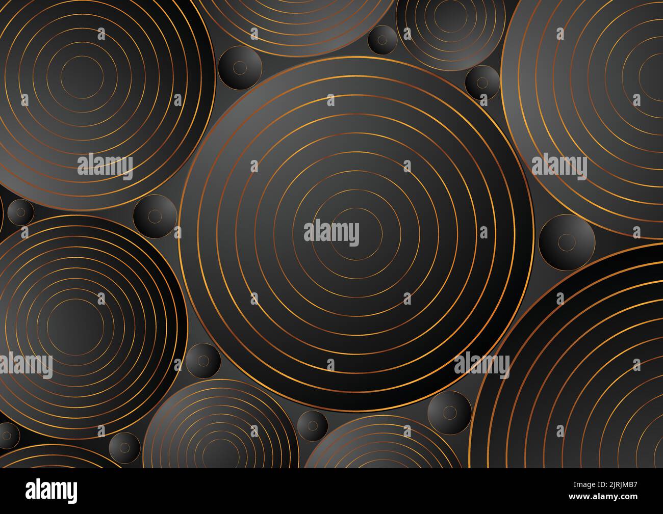 Black bronze circles abstract corporate luxury background. Vector design Stock Vector Image ...