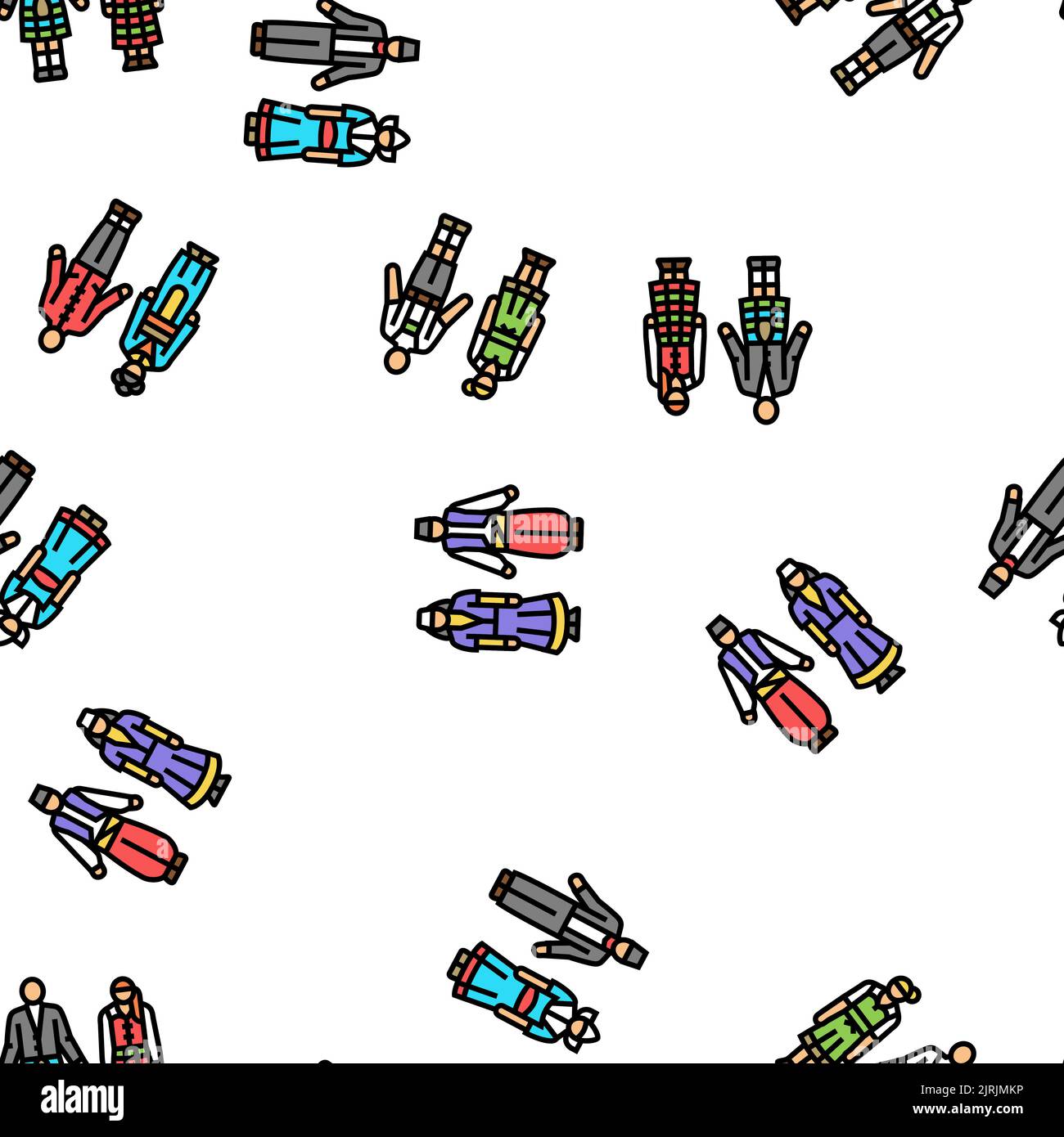 National Clothes Costume Design vector seamless pattern Stock Vector ...