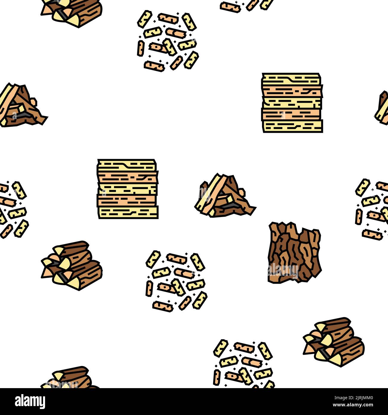 wood timber tree wooden material vector seamless pattern Stock Vector ...