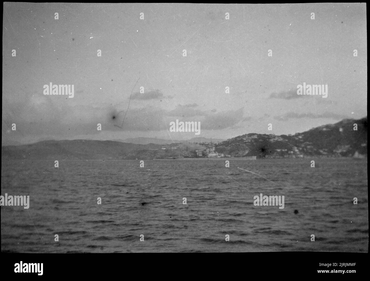 [Wellington harbour], 1920s-1930s, Wellington, by Roland Searle Stock ...