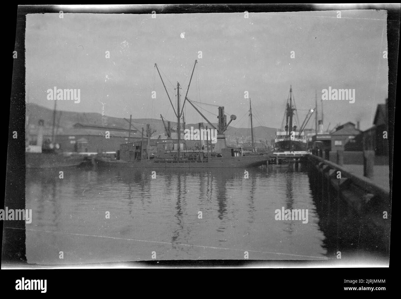 [Wellington harbourside], 1920s-1930s, Wellington, by Roland Searle ...