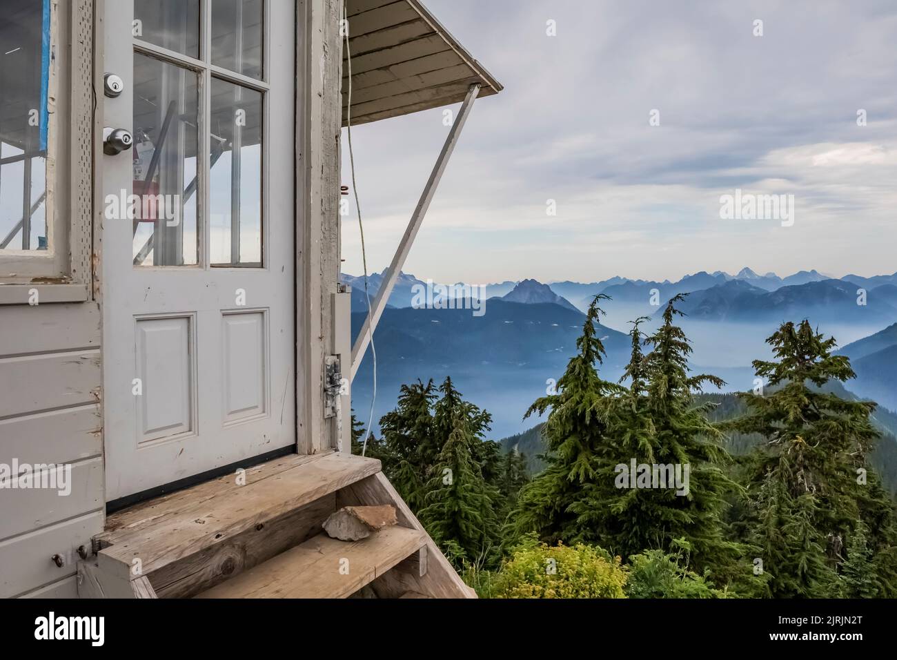 Smoke from Irving Peak and White River Fires (2022) viewed from ...