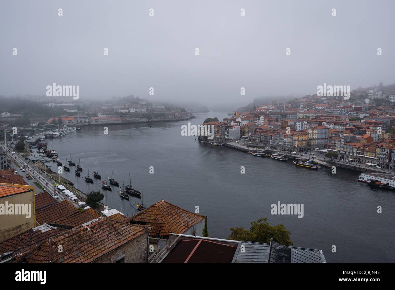 Porto, Portugal. 24th Aug, 2022. View of the Douro river during the ...