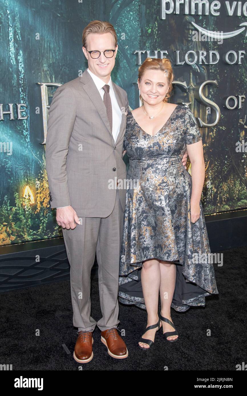 NEW YORK, NEW YORK - AUGUST 23: J. D. Payne and Rachel Payne attend ...