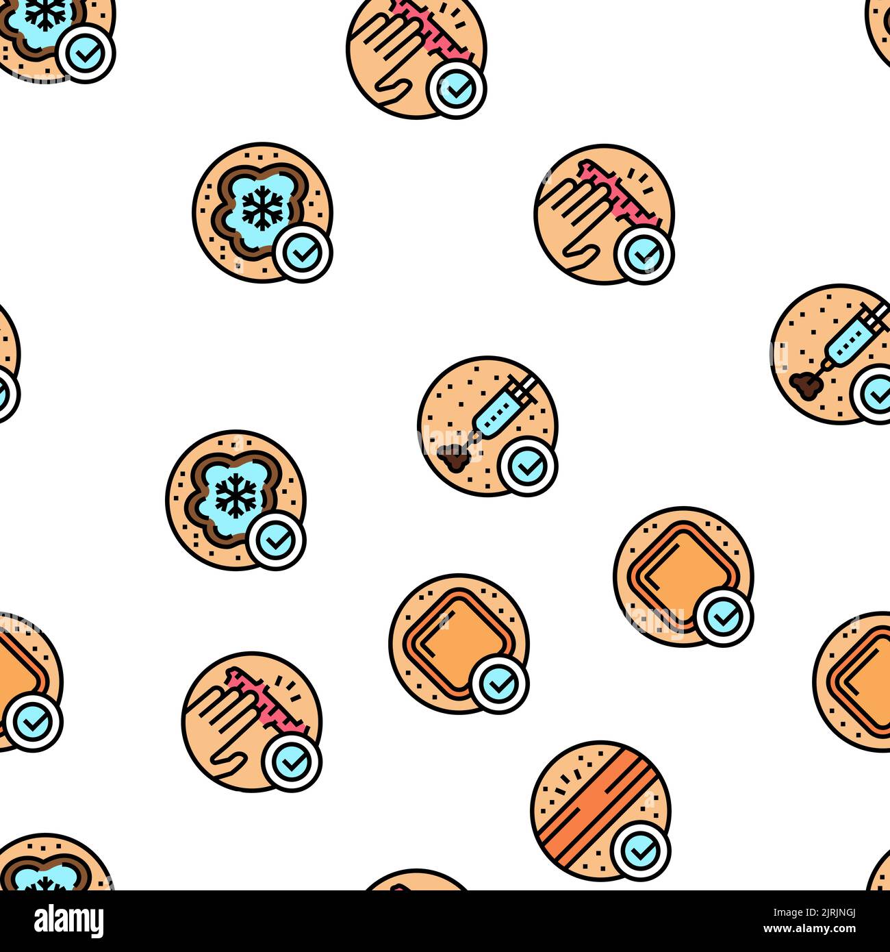 Mole Skin Problem And Disease vector seamless pattern Stock Vector ...