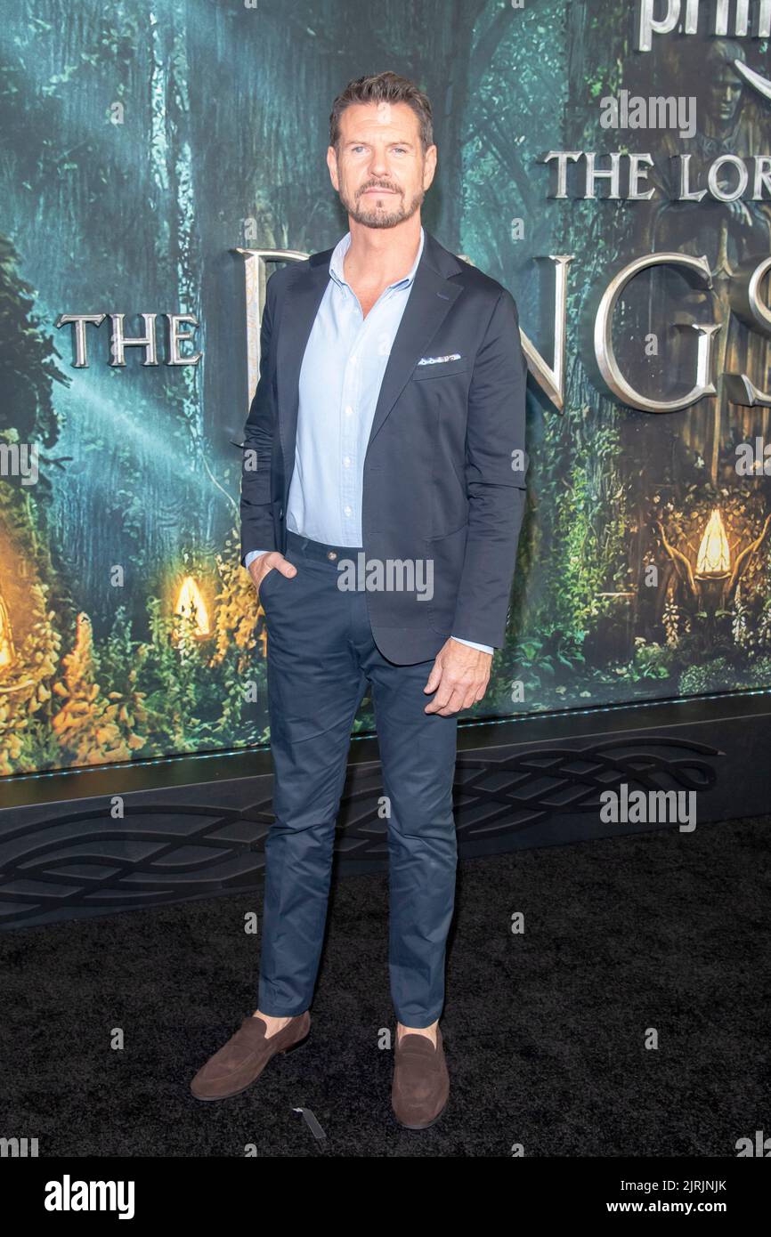 NEW YORK, NEW YORK - AUGUST 23: Lloyd Owen attends "The Lord Of The ...