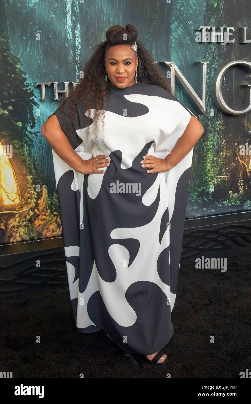 NEW YORK, NEW YORK - AUGUST 23: Sophia Nomvete attends "The Lord Of The ...