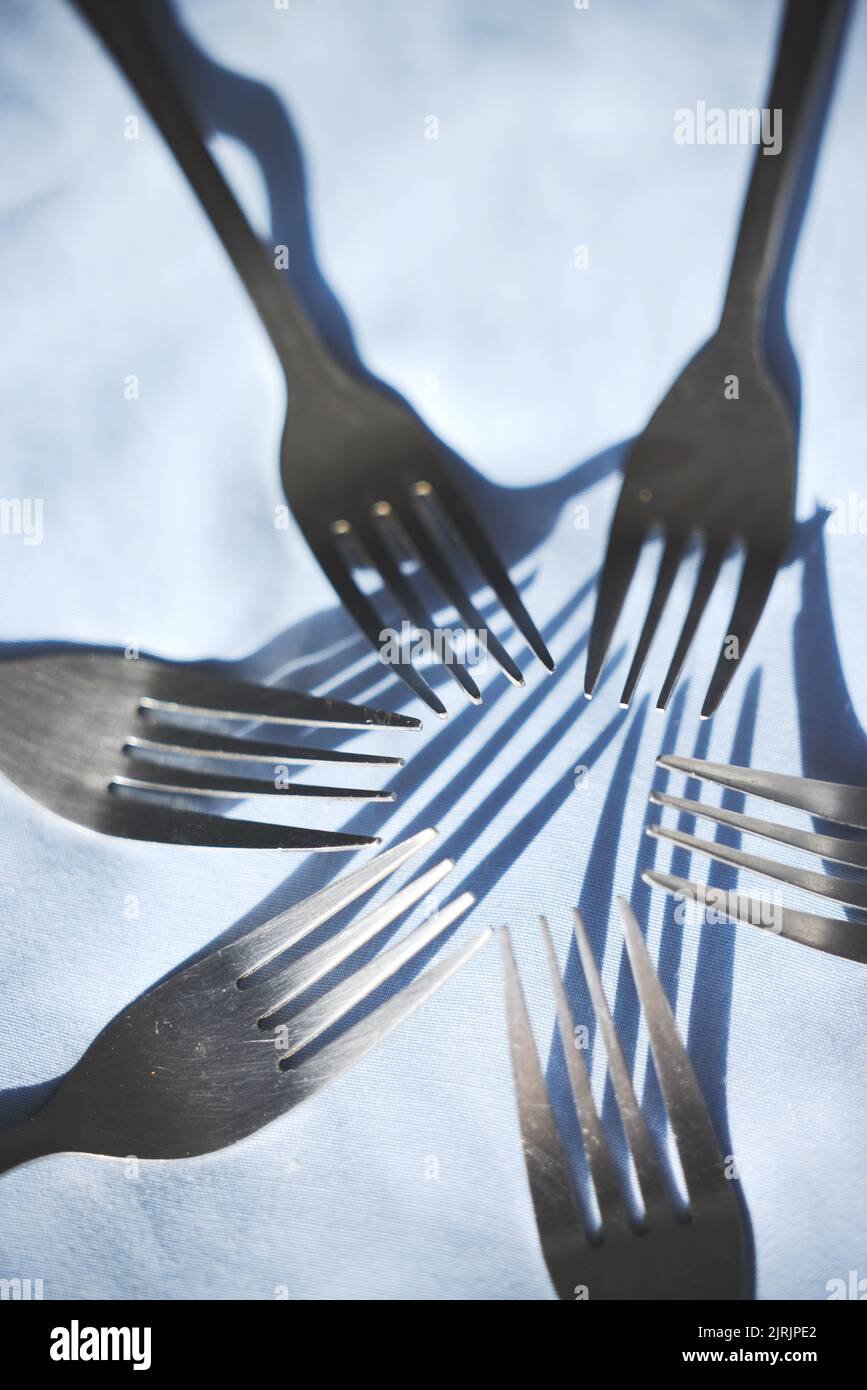 Stainless steel cutlery display hi-res stock photography and images - Alamy
