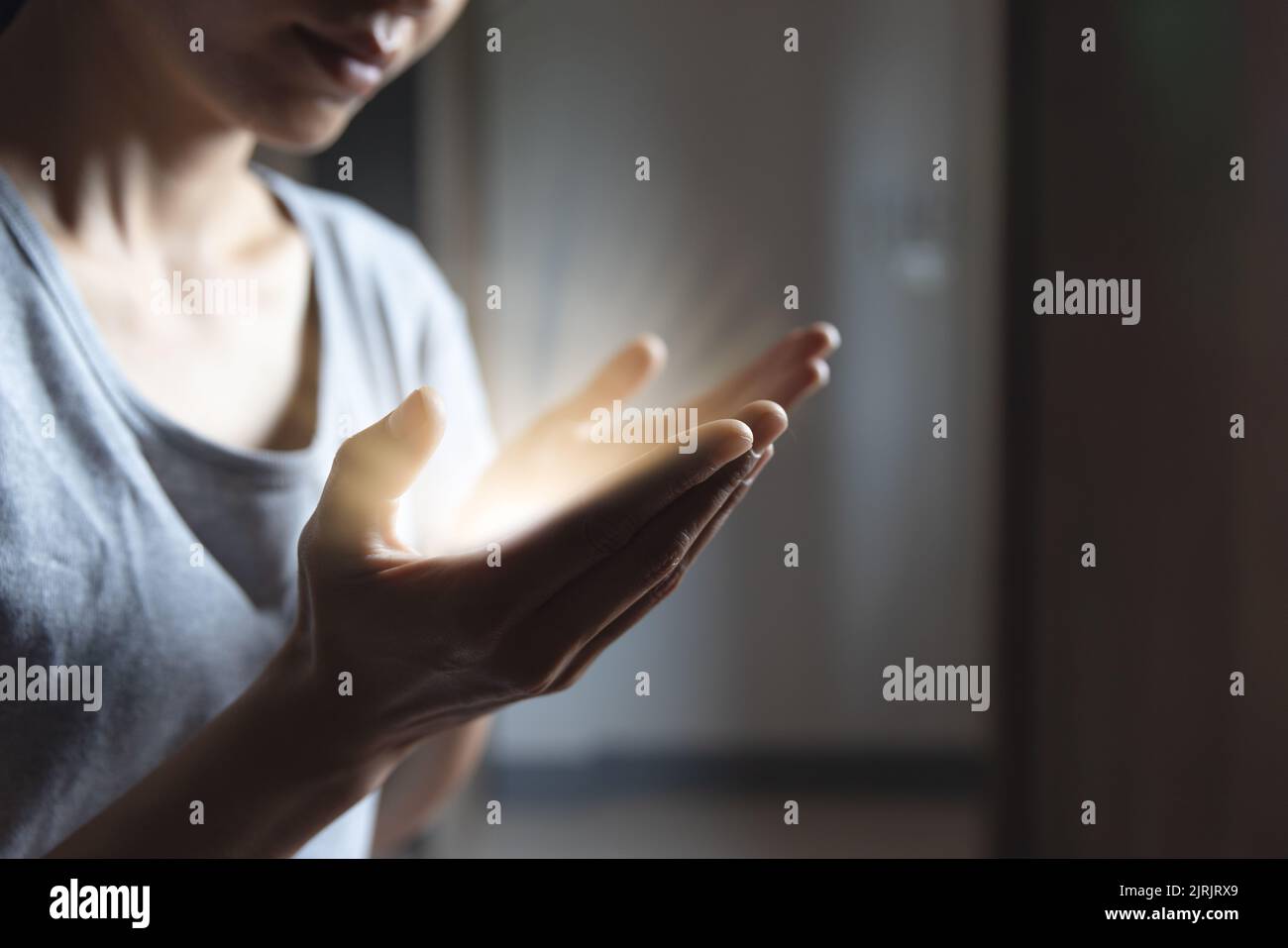Woman's Hand Praying To God, Christian Praying Life Crisis To God ...