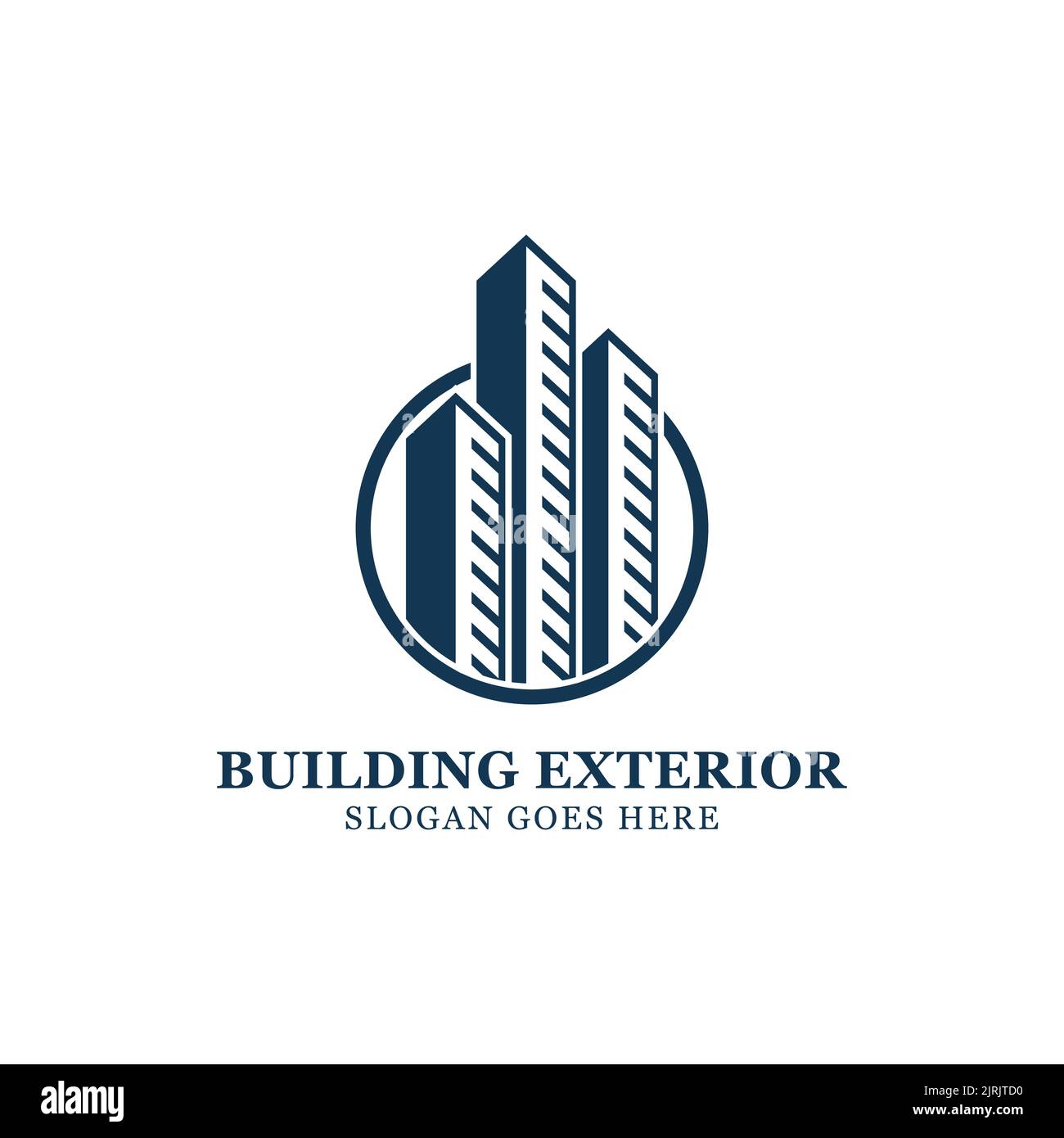Building exterior logo illustration vector design inspirations with ...