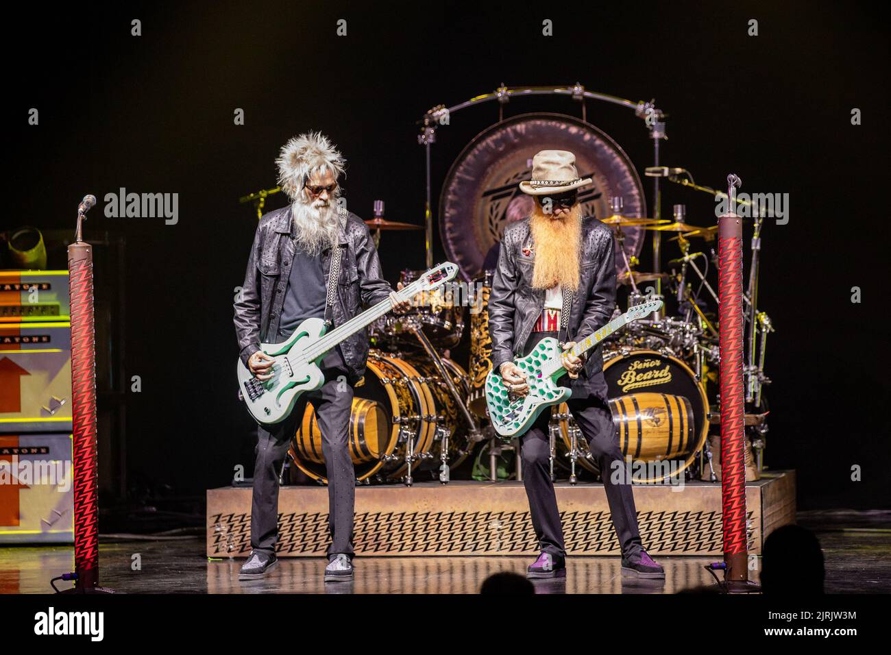 Elwood Francis and Billy Gibbons of ZZ Top on August 24, 2022, in ...