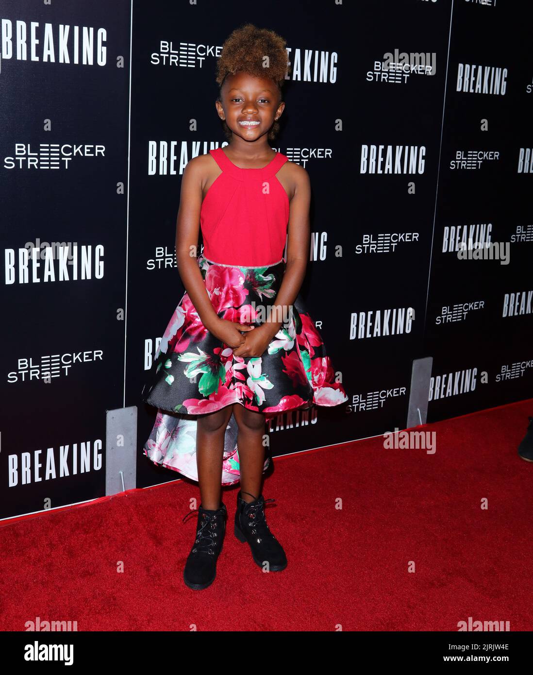 London Covington arrives at The Breaking Red Carpet held at The London ...