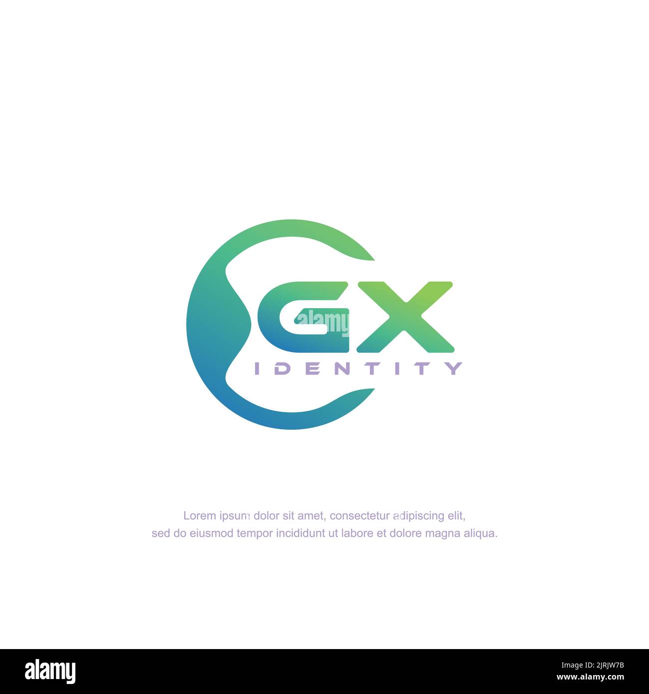 Letter gx vector vectors Cut Out Stock Images & Pictures - Alamy