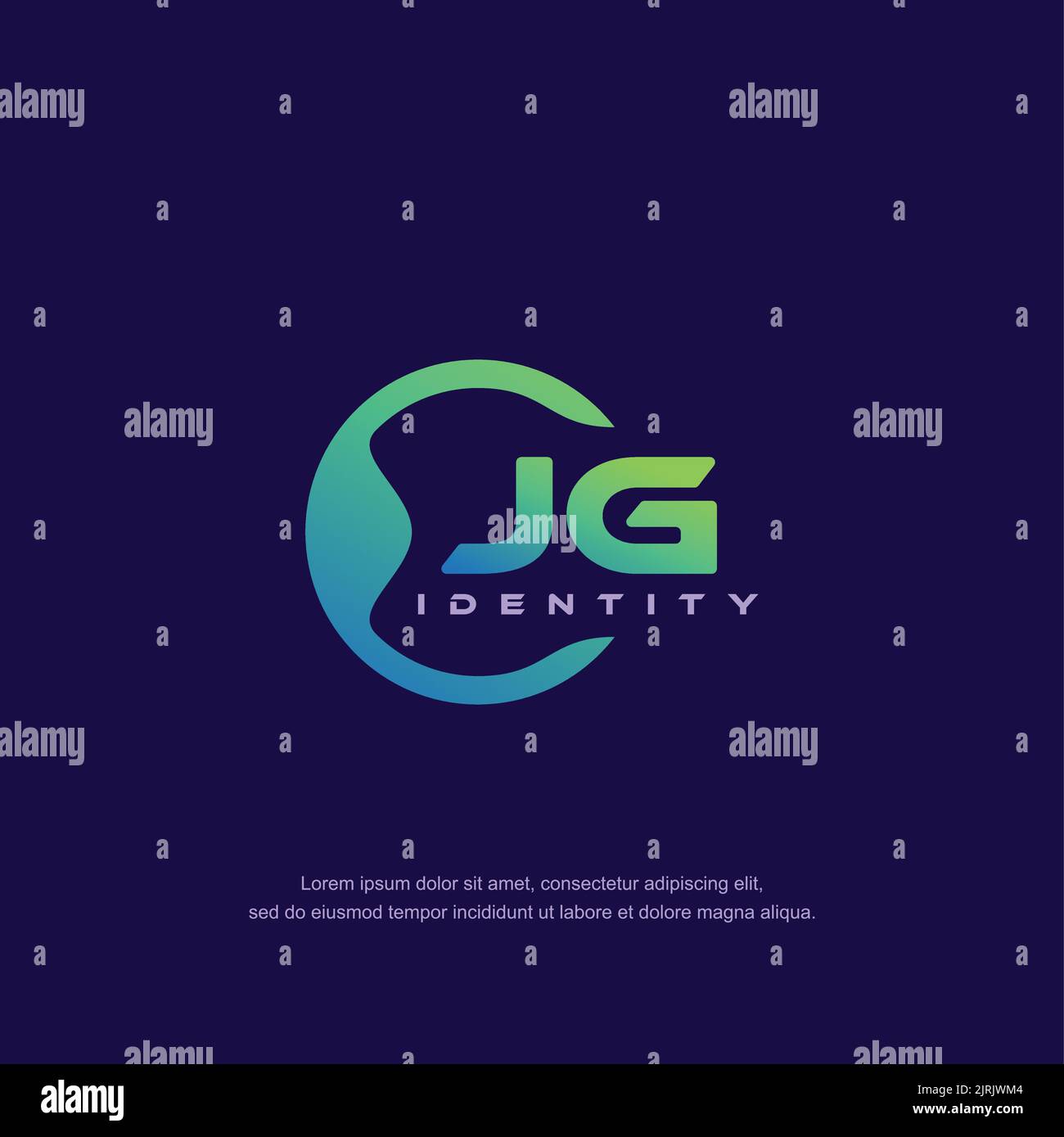 Letter jg vector vectors Stock Vector Images - Alamy