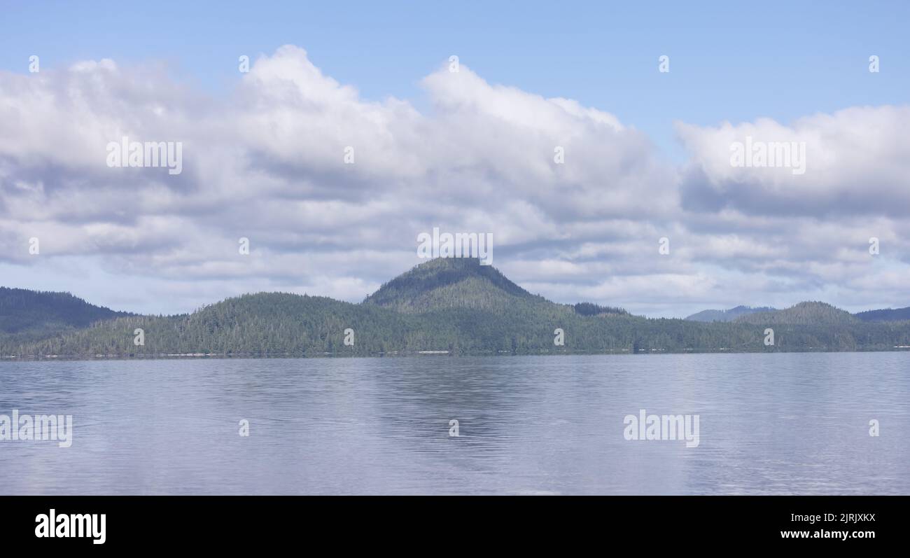 Canadian Nature Landscape with trees and mountains Stock Photo - Alamy