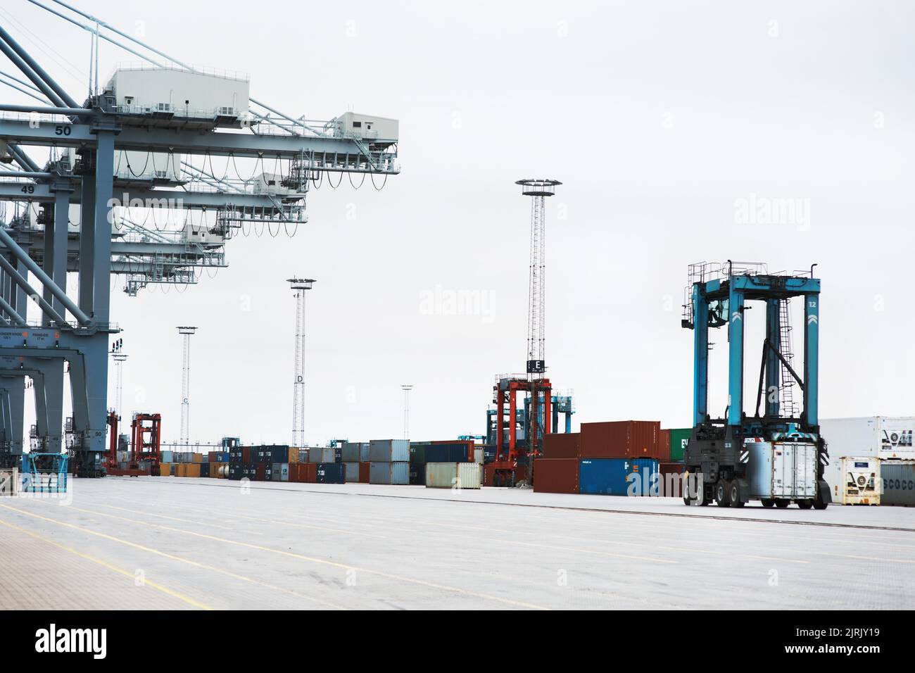 Cargo container, shipping logistics and industrial stock for delivery ...