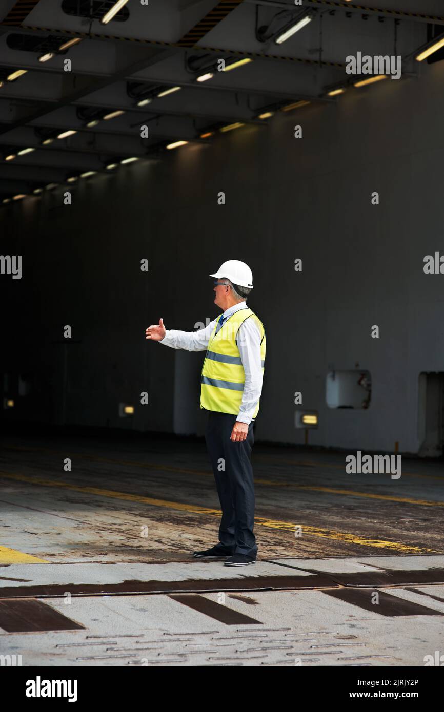 Logistics worker, manager or safety employee working at manufacturing ...