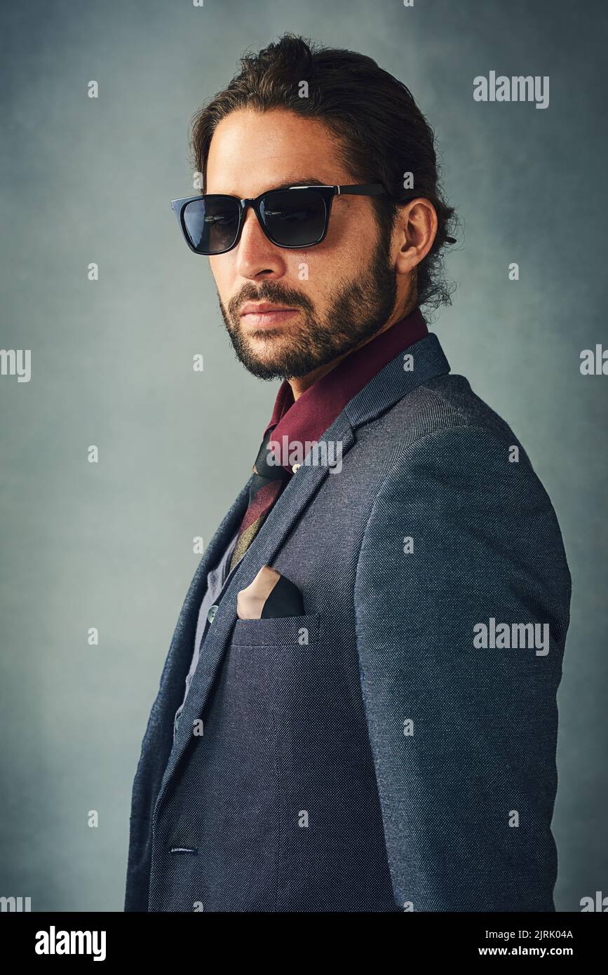 When youre this cool...Studio portrait of a stylishly dressed handsome ...